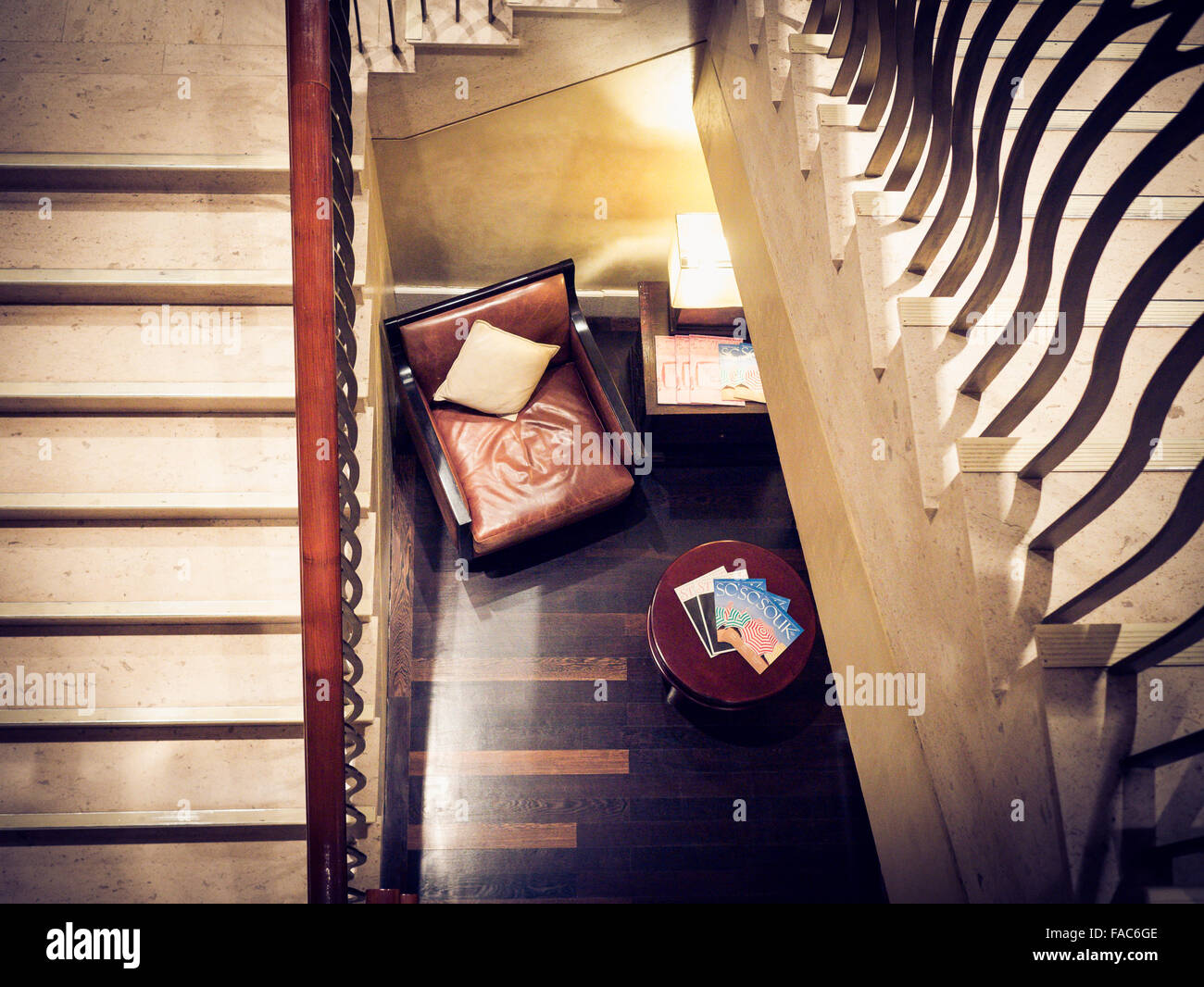 Aerial view of stairs in Madinat Jumeirah Stock Photo - Alamy
