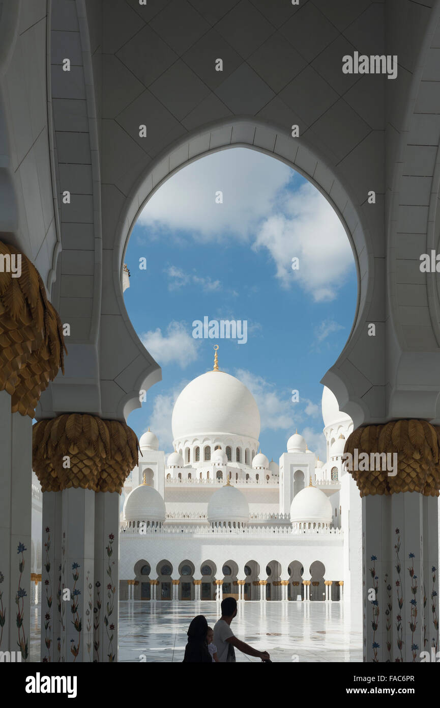 Sheikh Zayed Grand Mosque located in Abu Dhabi, the capital city of the ...