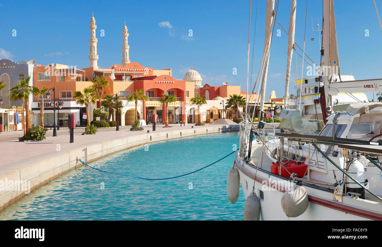 Egypt - Hurghada city, Marina Stock Photo - Alamy