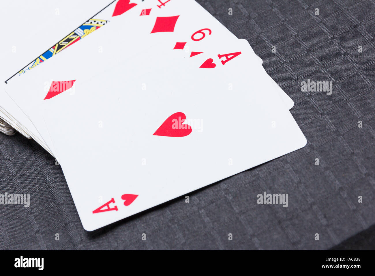 Cardboard playing cards for card games Stock Photo - Alamy