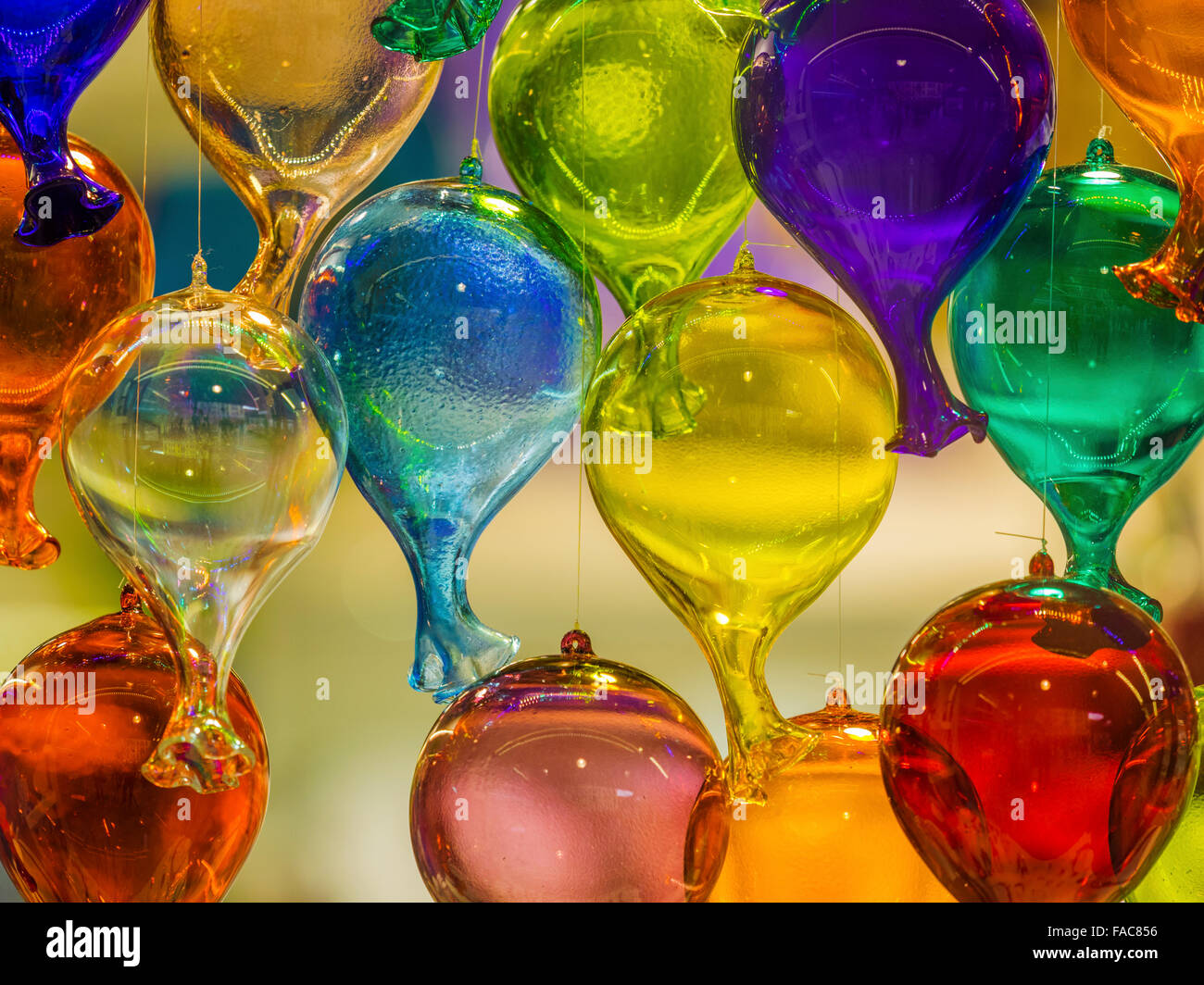 Glass balloons in shop window in Venice, Italy Stock Photo - Alamy