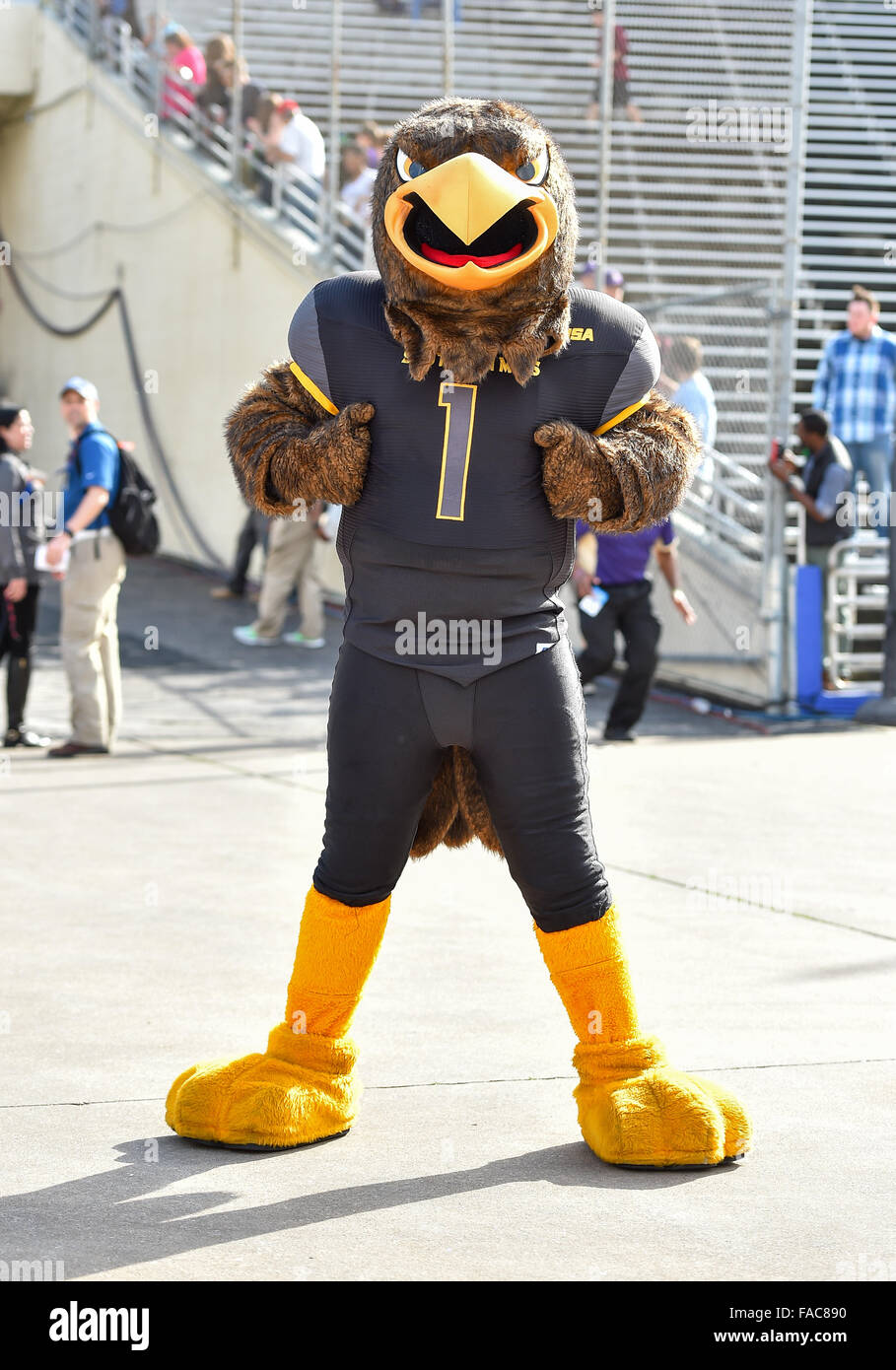 Dallas Texas, USA. 26th Dec, 2015. Southern Miss Mascot during the 2015 ...