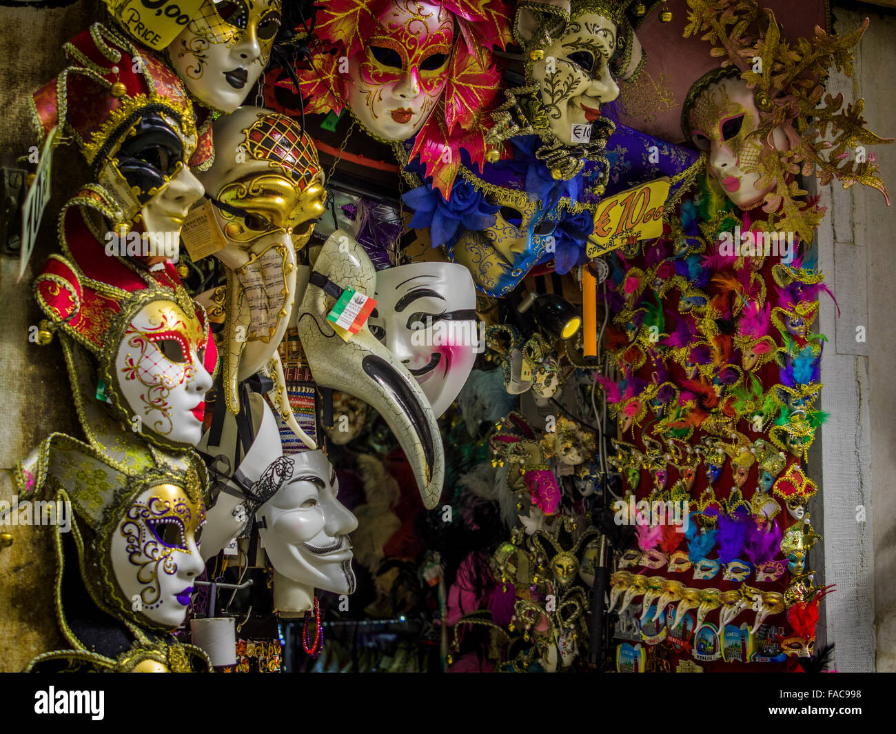 Venitian face masks in Venice, Italy Stock Photo - Alamy