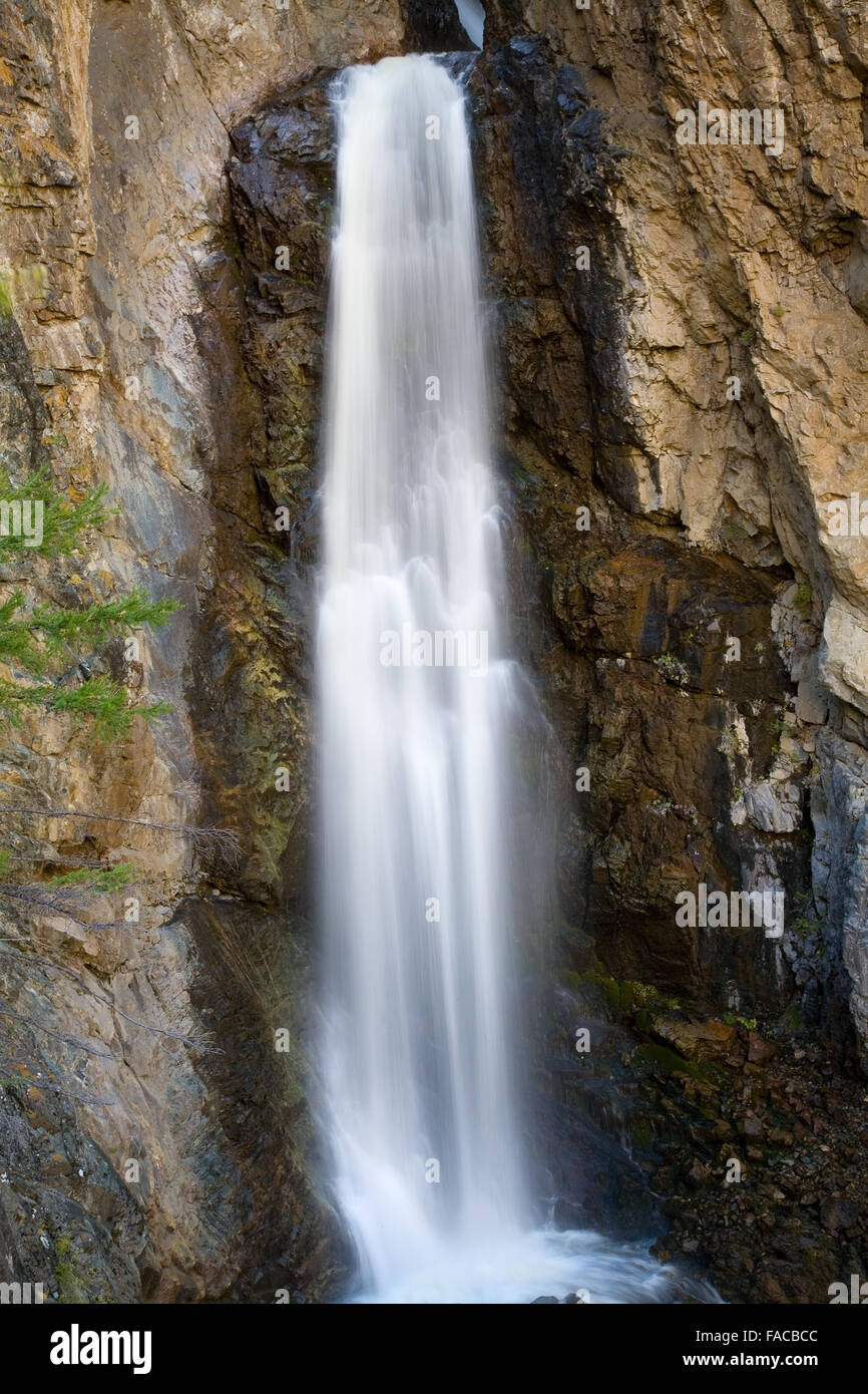 Only water and rocks, a waterfall in the mountain Stock Photo - Alamy