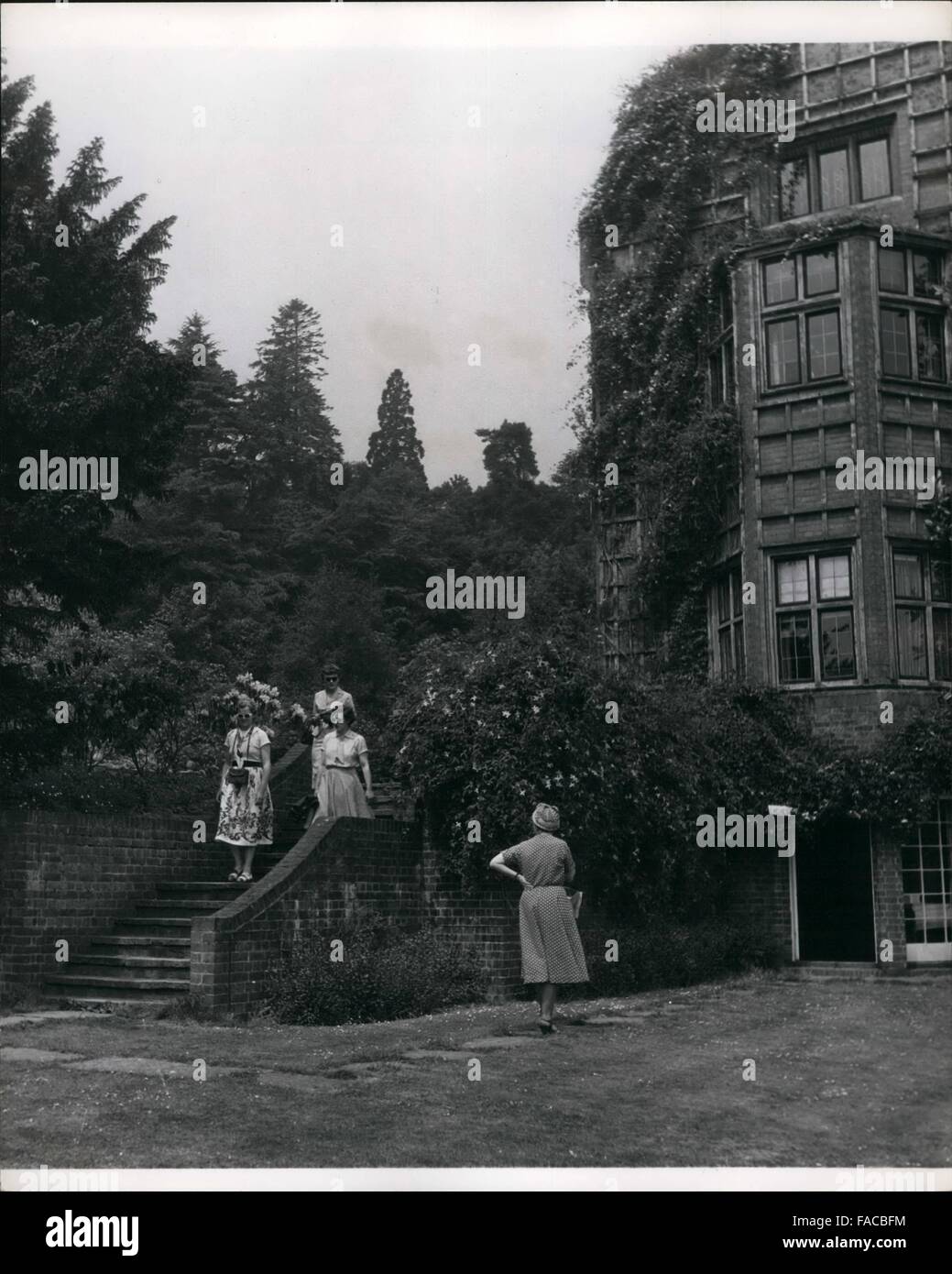 1970 - Visitors make their way down to the lawns showing on the right ...