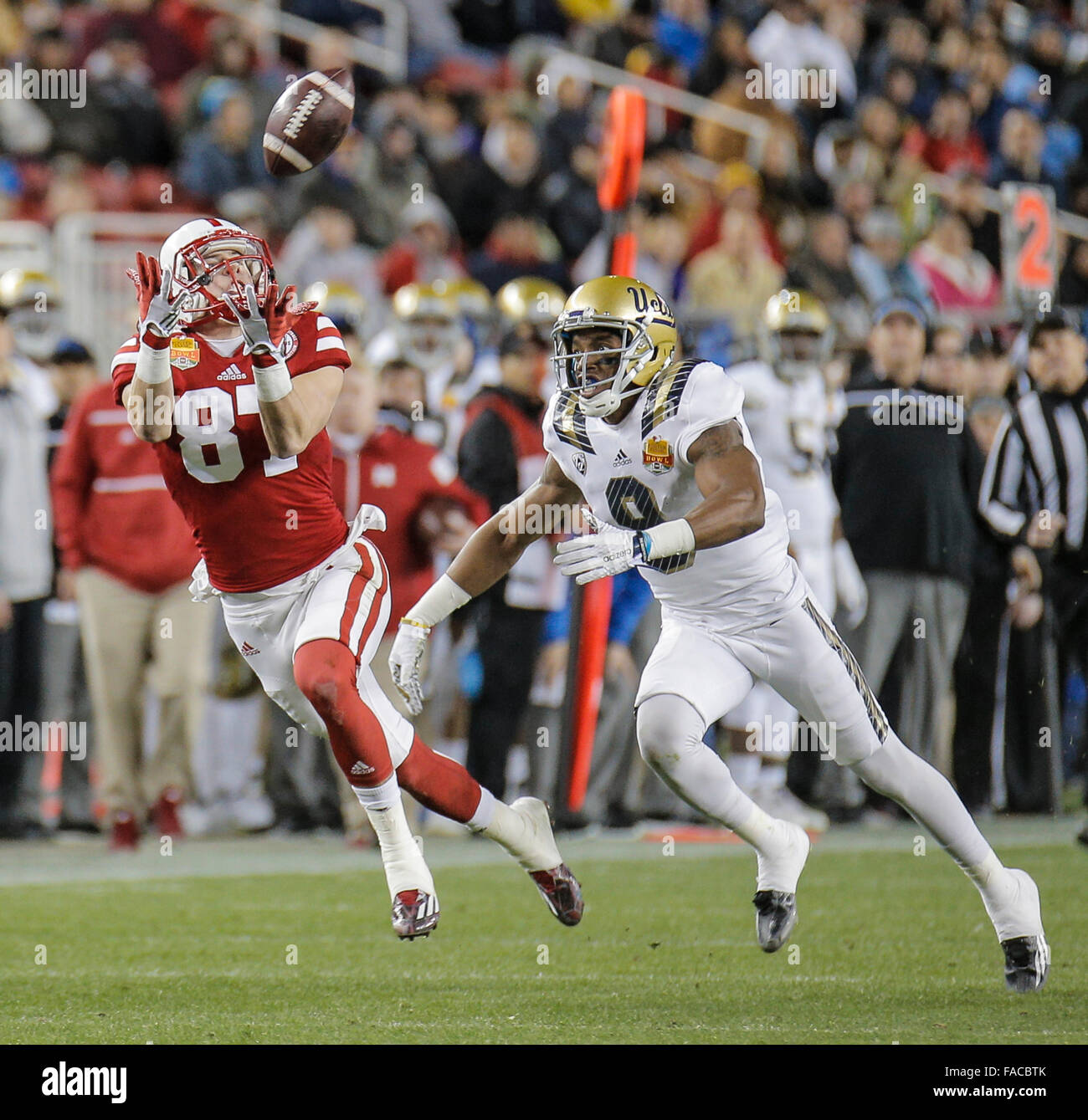 Santa Clara, USA, CA. 26th Dec, 2015. Nebraska WR # 87 Brandon Reilly ...