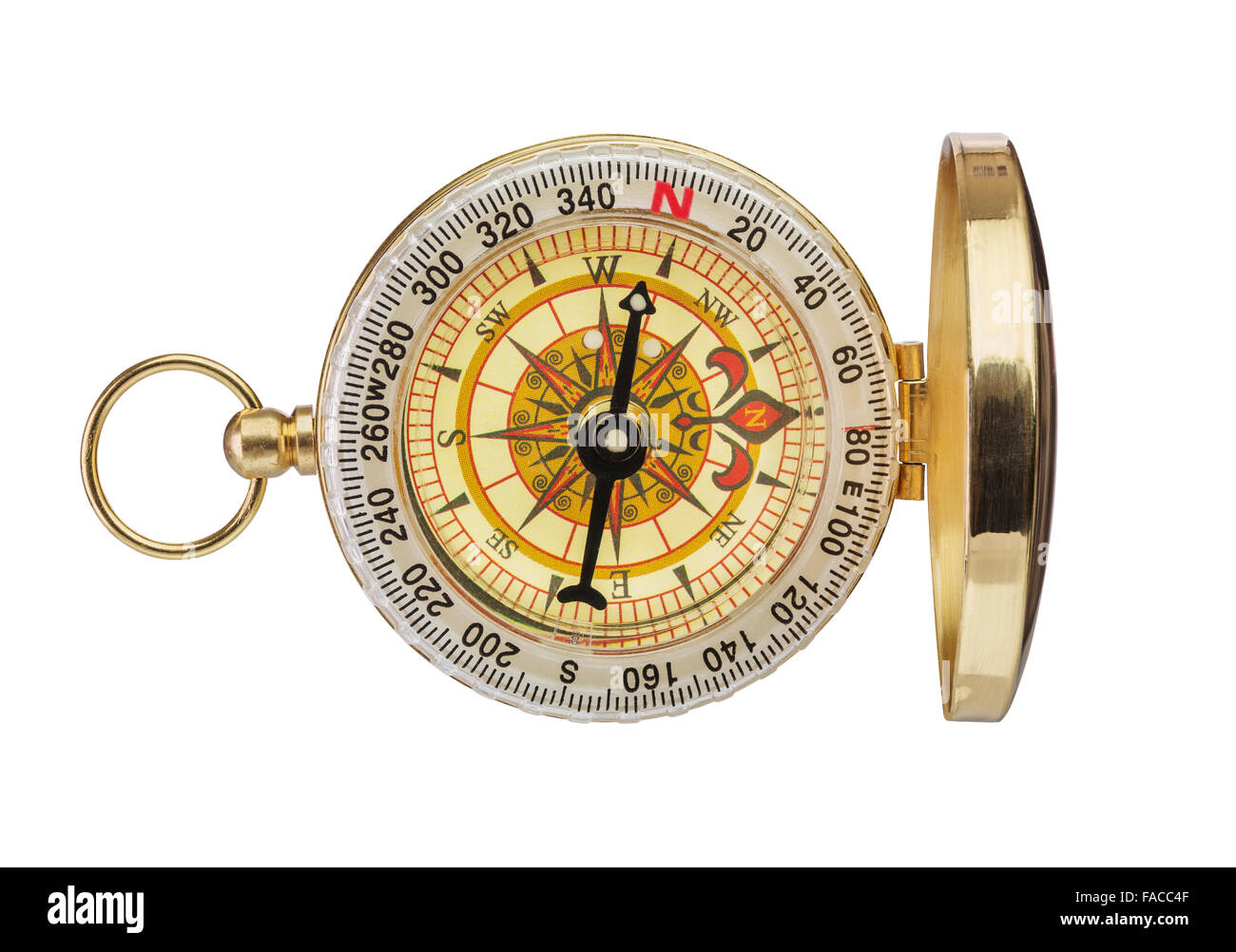 Gold compass hi-res stock photography and images - Alamy