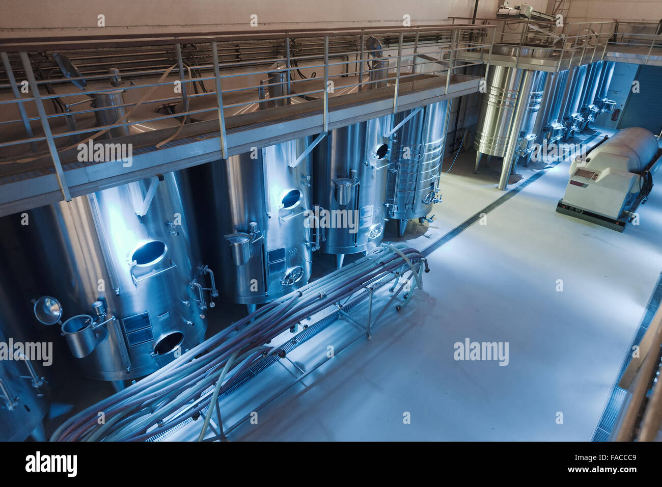 interior of contemporary winery factory Stock Photo - Alamy