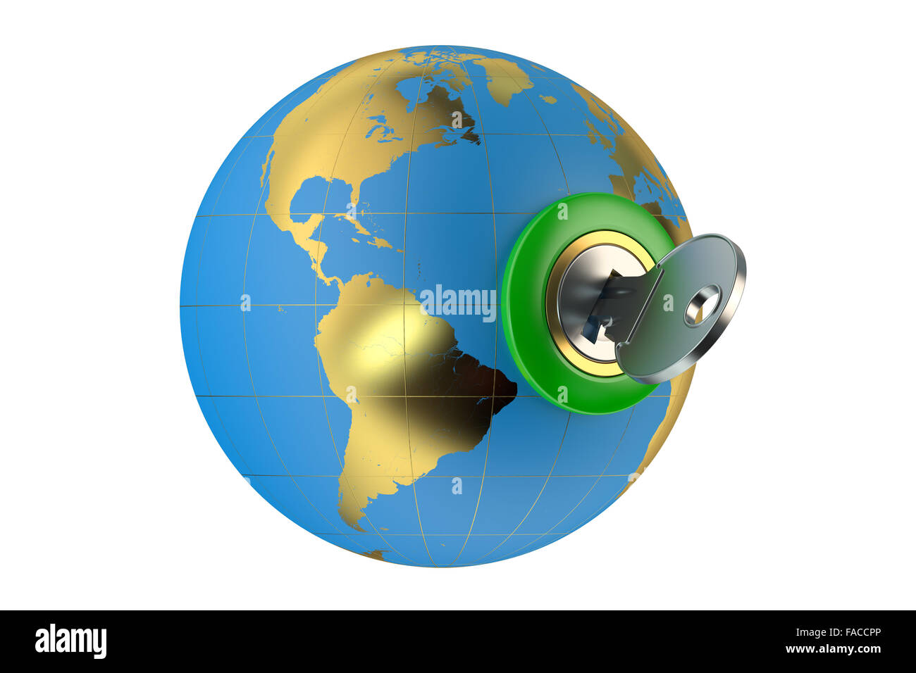 World security concept isolated on white background Stock Photo - Alamy