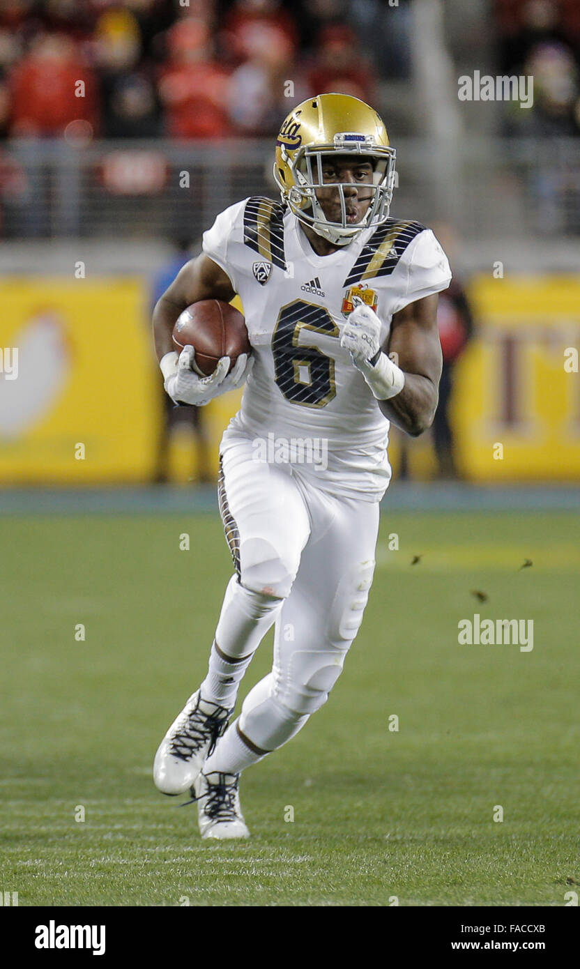Santa Clara, USA, CA. 26th Dec, 2015. UCLA WR # 6 Stephen Johnson had 3 ...