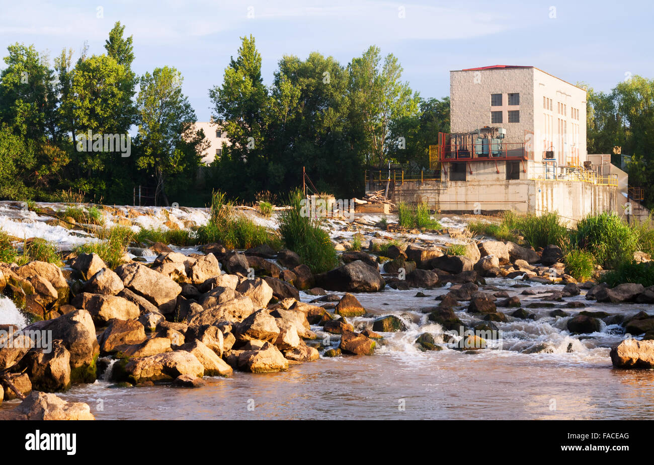 Dam at ebro river logrono hi-res stock photography and images - Alamy