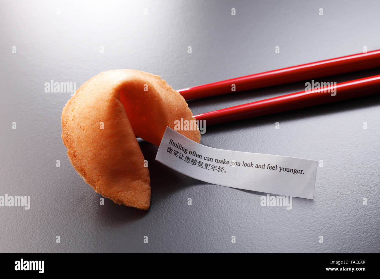 message on the fortune cookies Stock Photo - Alamy