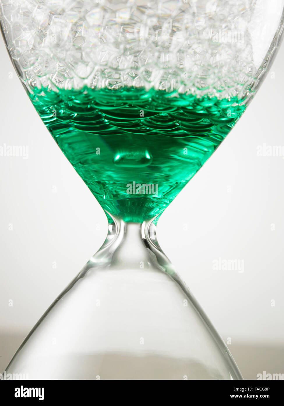 Close up of the water hour glass Stock Photo - Alamy