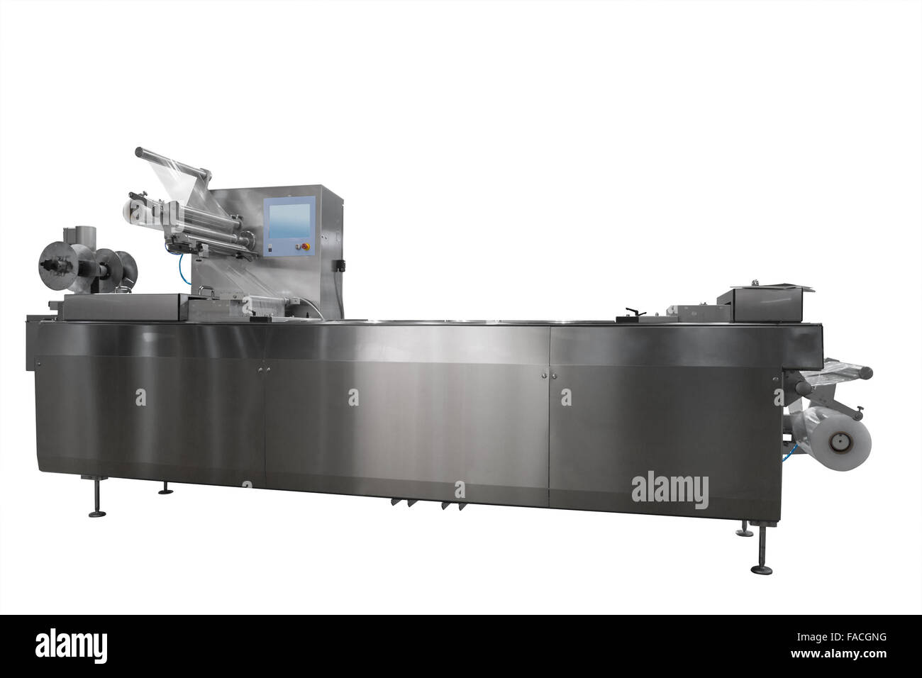 Stainless steel automatical packing machine Stock Photo - Alamy