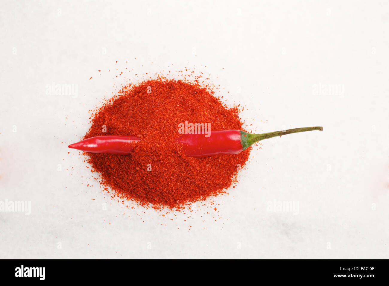 chilli powder and fresh chilli Stock Photo - Alamy