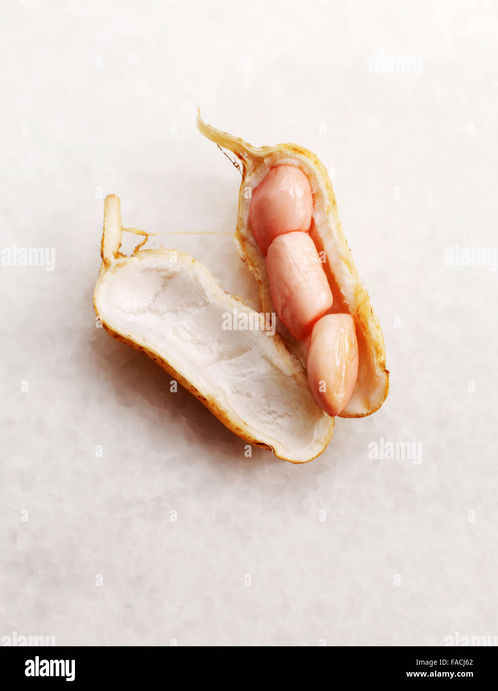 top view of peanut halved Stock Photo - Alamy