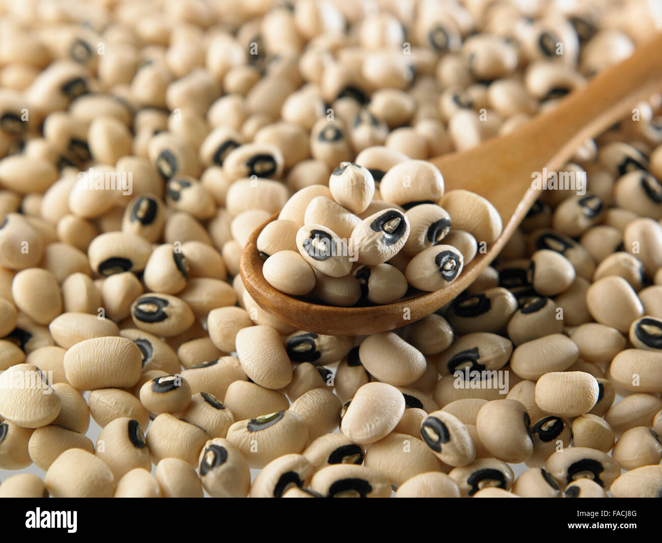 Close up of Black-eyed beans Stock Photo - Alamy