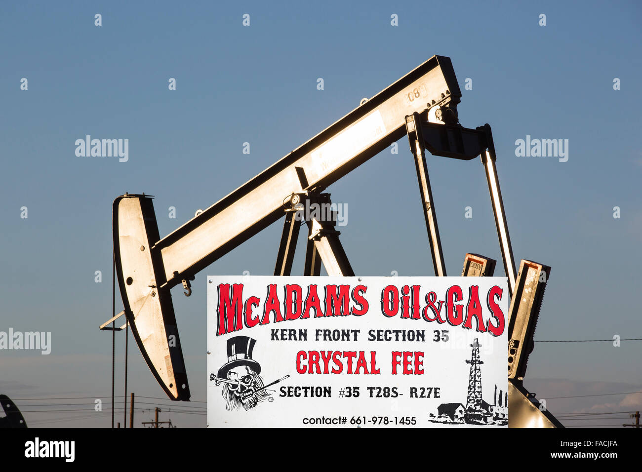 The Kern River oilfield in Oildale, Bakersfield, California, USA ...