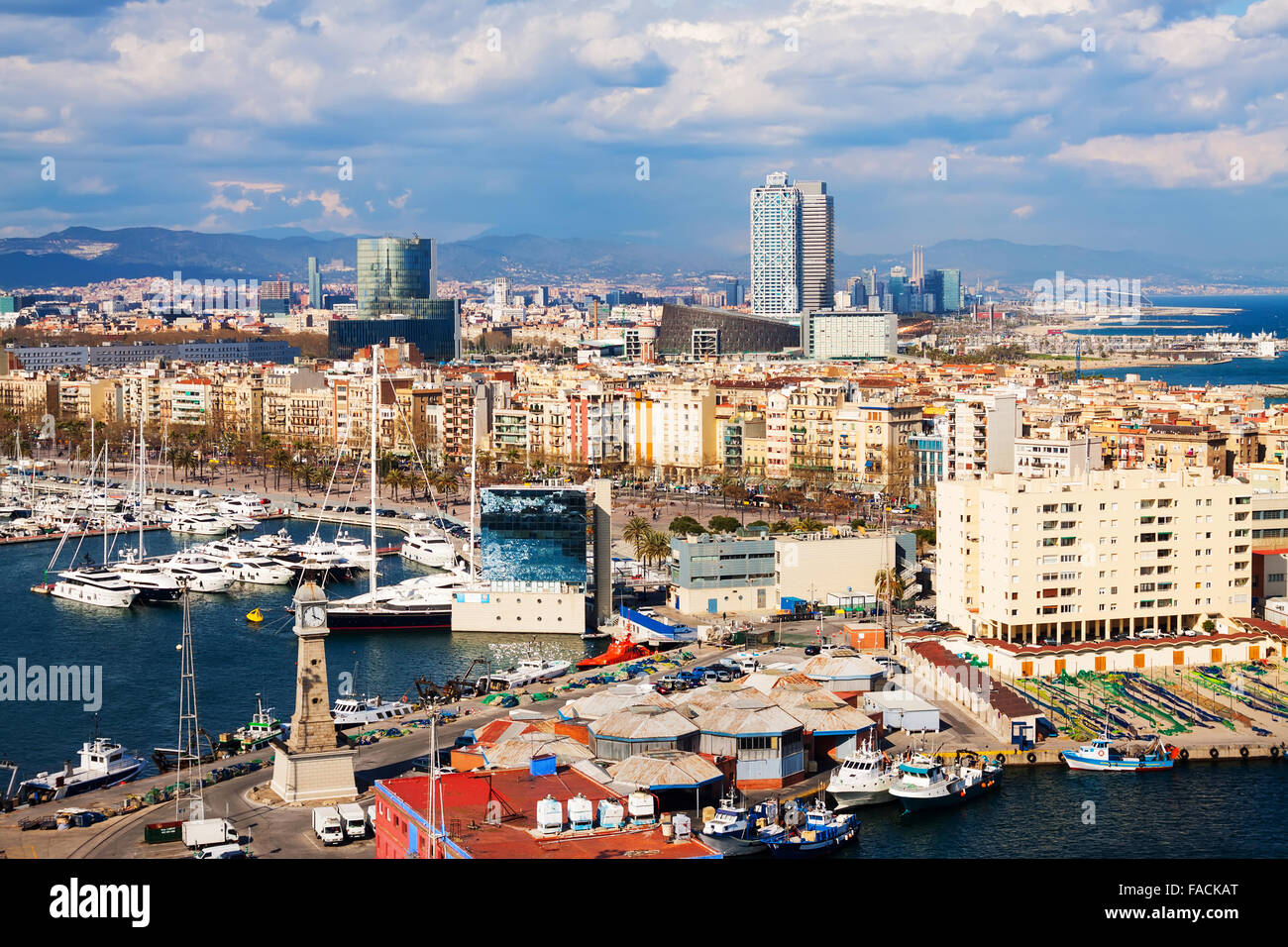 Barcelona cafe aerial hi-res stock photography and images - Alamy