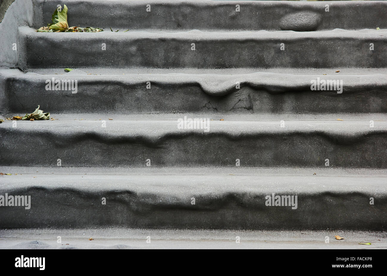 Melting road surface and steps Stock Photo - Alamy