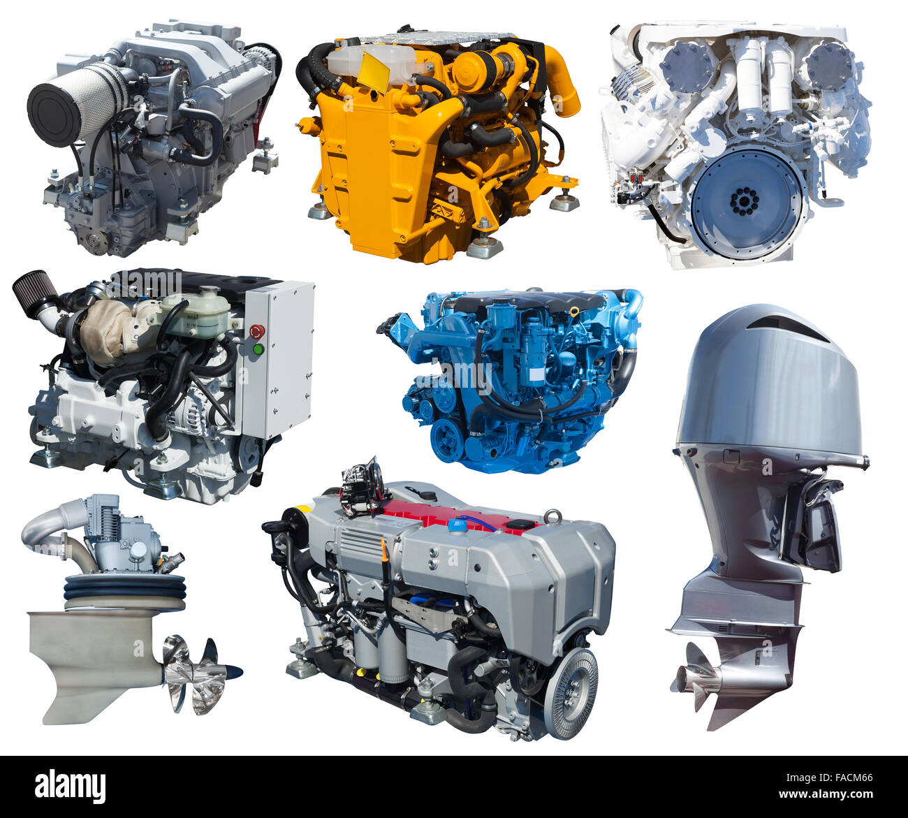 Engines for boats Cut Out Stock Images & Pictures - Alamy