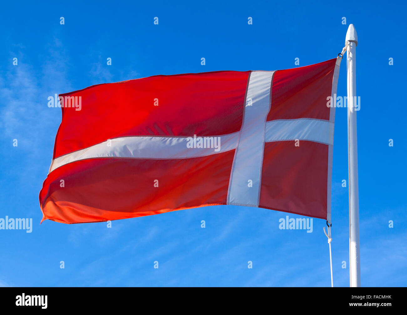 Danish flag dannebrog against white hi-res stock photography and images ...