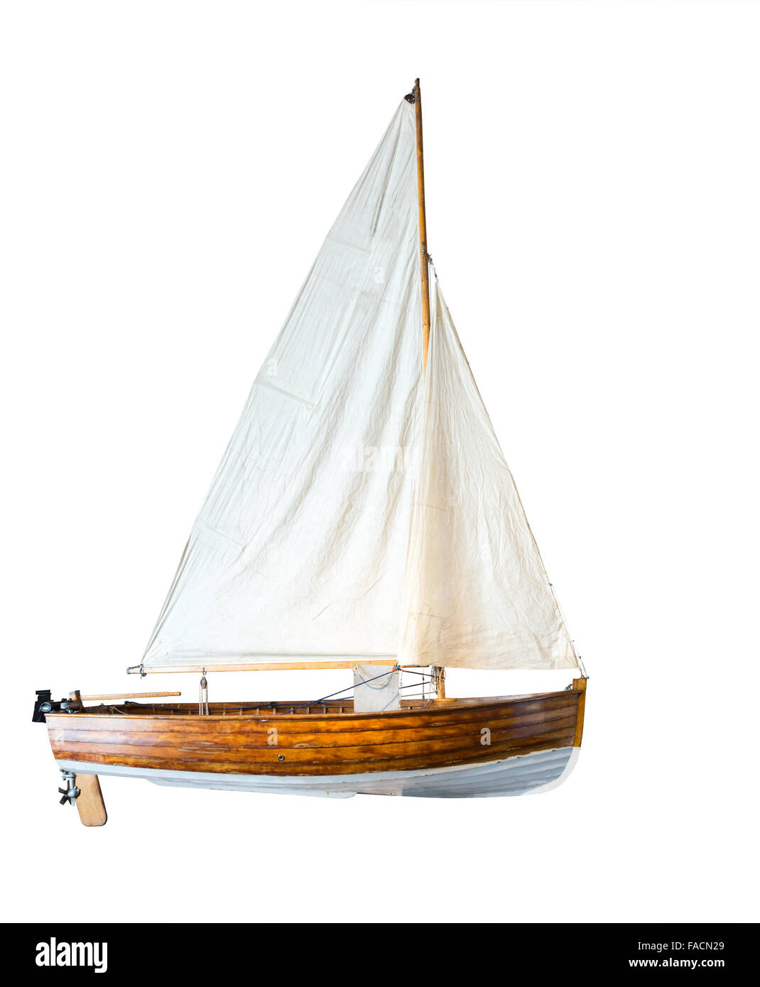 Rowboat on white Cut Out Stock Images & Pictures - Alamy