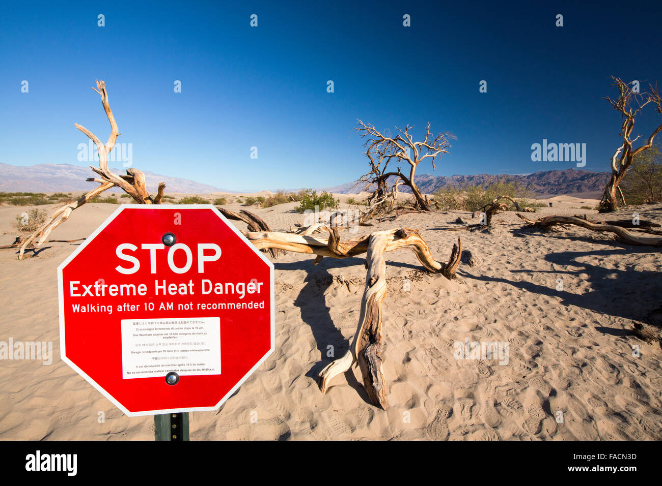 Warning dry hot hi-res stock photography and images - Alamy
