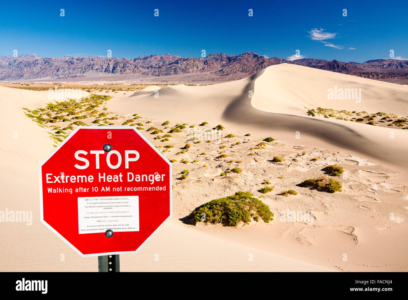 Sand Warning Sign In Desert High Resolution Stock Photography and ...