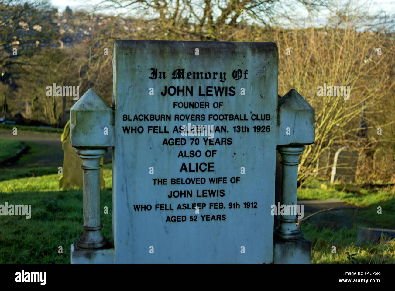John Lewis Gravestone Stock Photo - Alamy