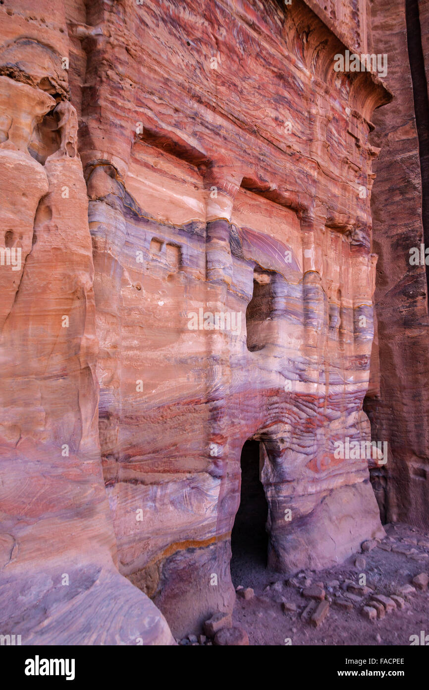The Ancient Nabataean city of Petra, Jordan, Middle East Stock Photo ...