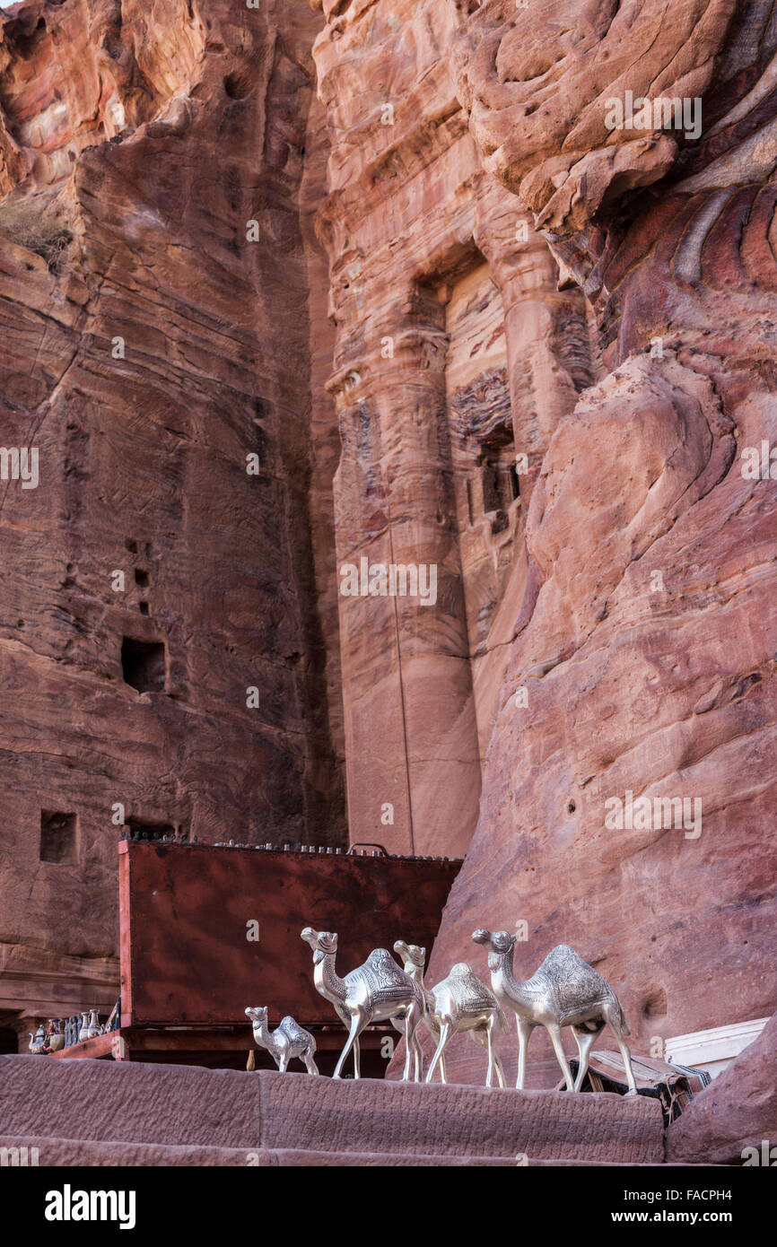 The Ancient Nabataean city of Petra, Jordan, Middle East Stock Photo ...