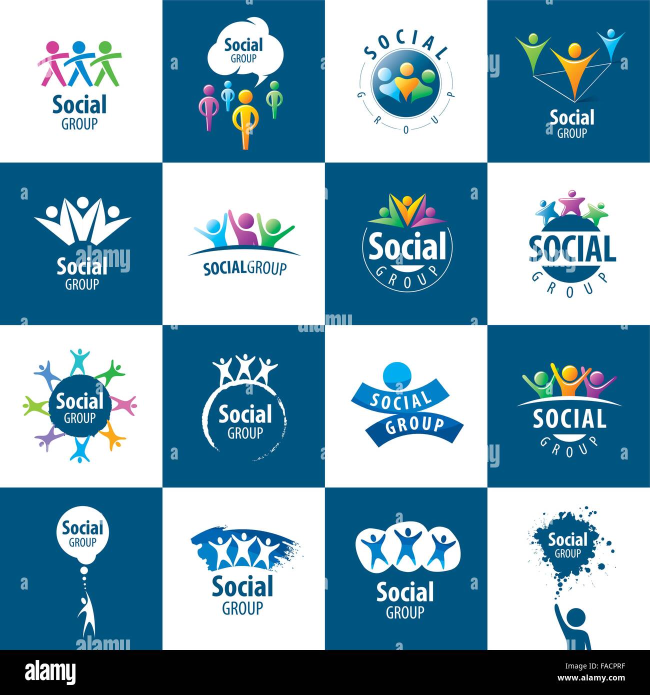Social Group logos Stock Vector Image & Art - Alamy