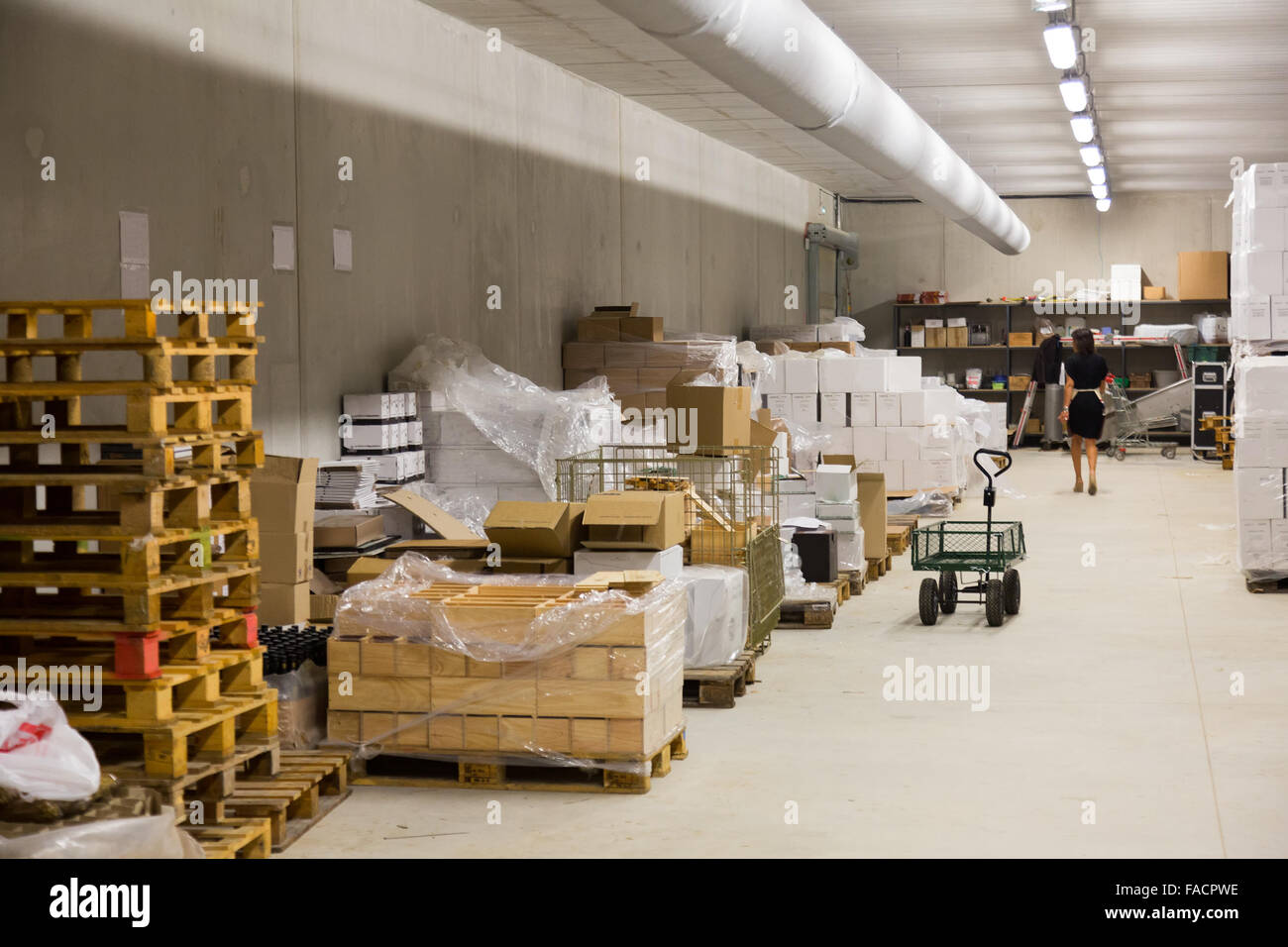 warehouse of store or industry plant Stock Photo - Alamy