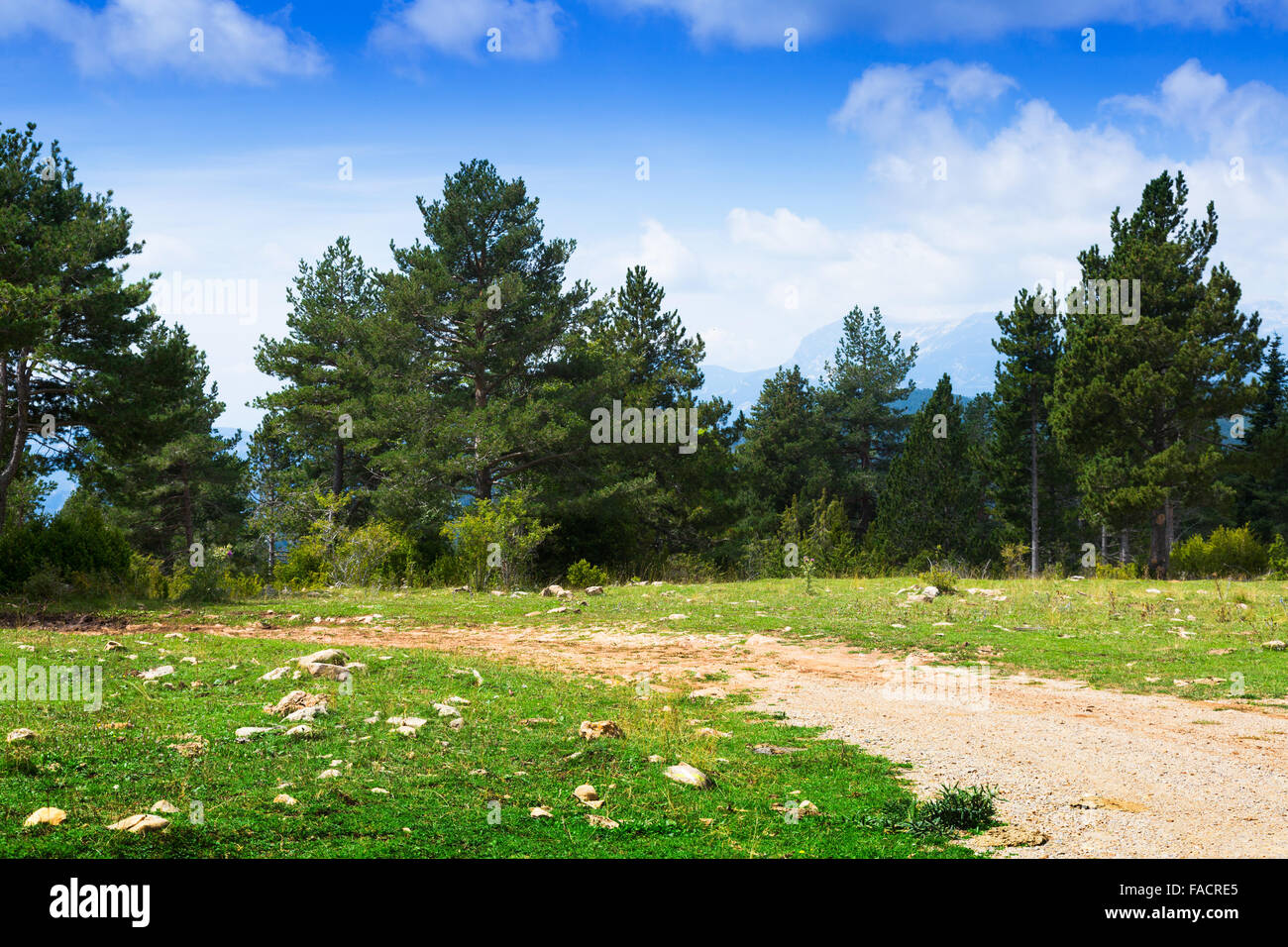 ground road in mountain. Pyrenees Stock Photo - Alamy