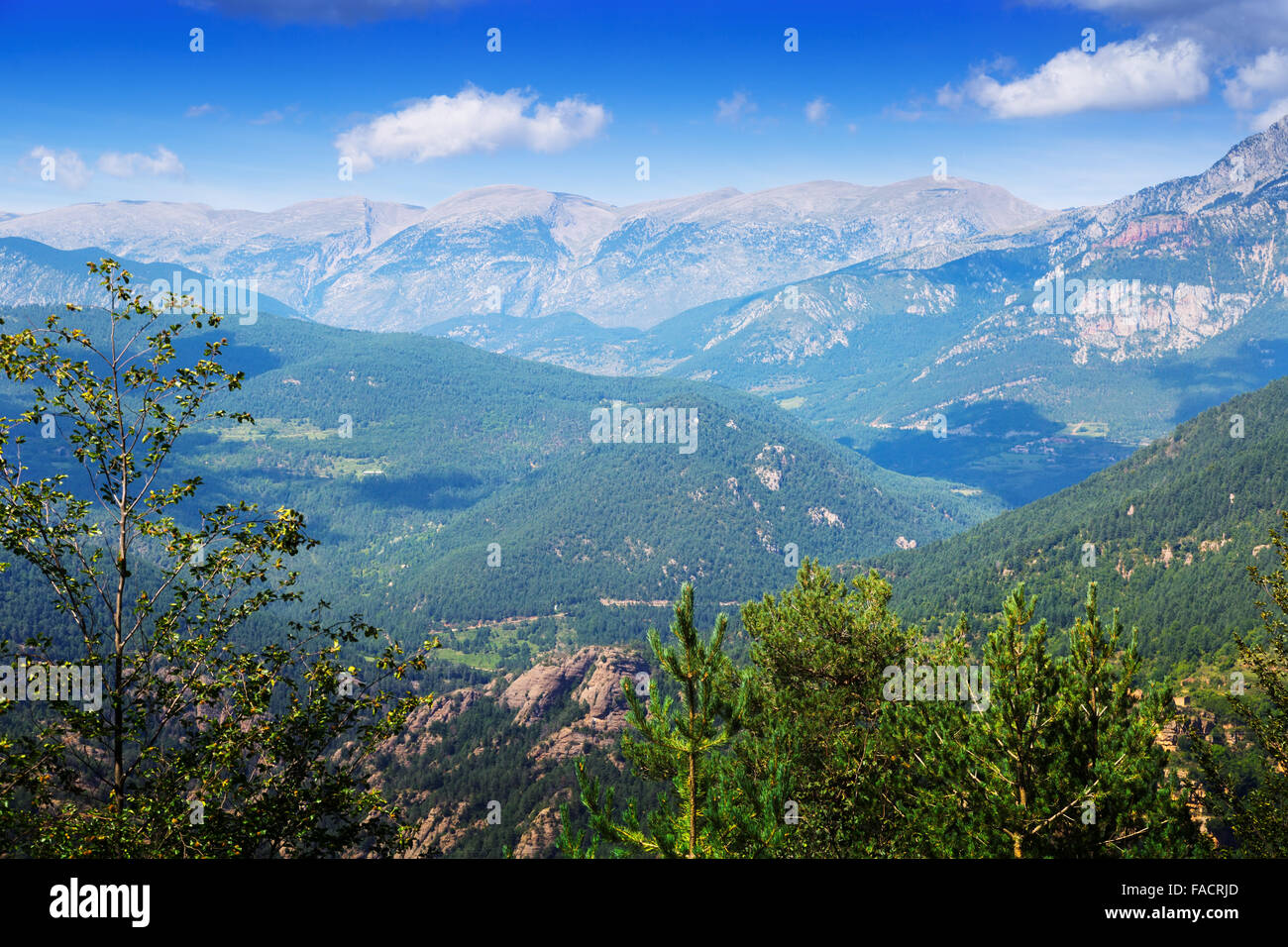 mountain from high point. Pyrenees, Spain Stock Photo - Alamy