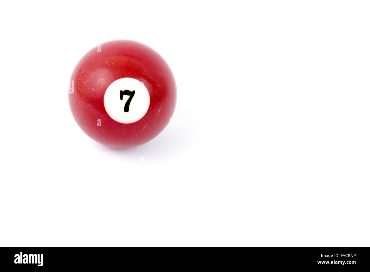 Billiard ball seven isolated on a white background Stock Photo - Alamy