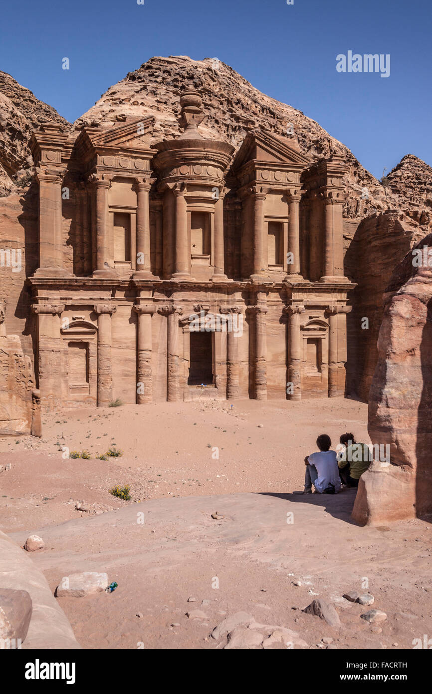The Ancient Nabataean city of Petra, Jordan, Middle East Stock Photo ...