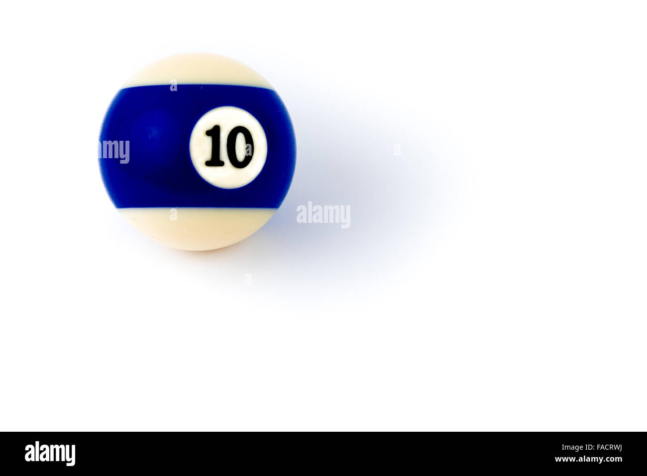 Billiard ball ten isolated on a white background Stock Photo - Alamy