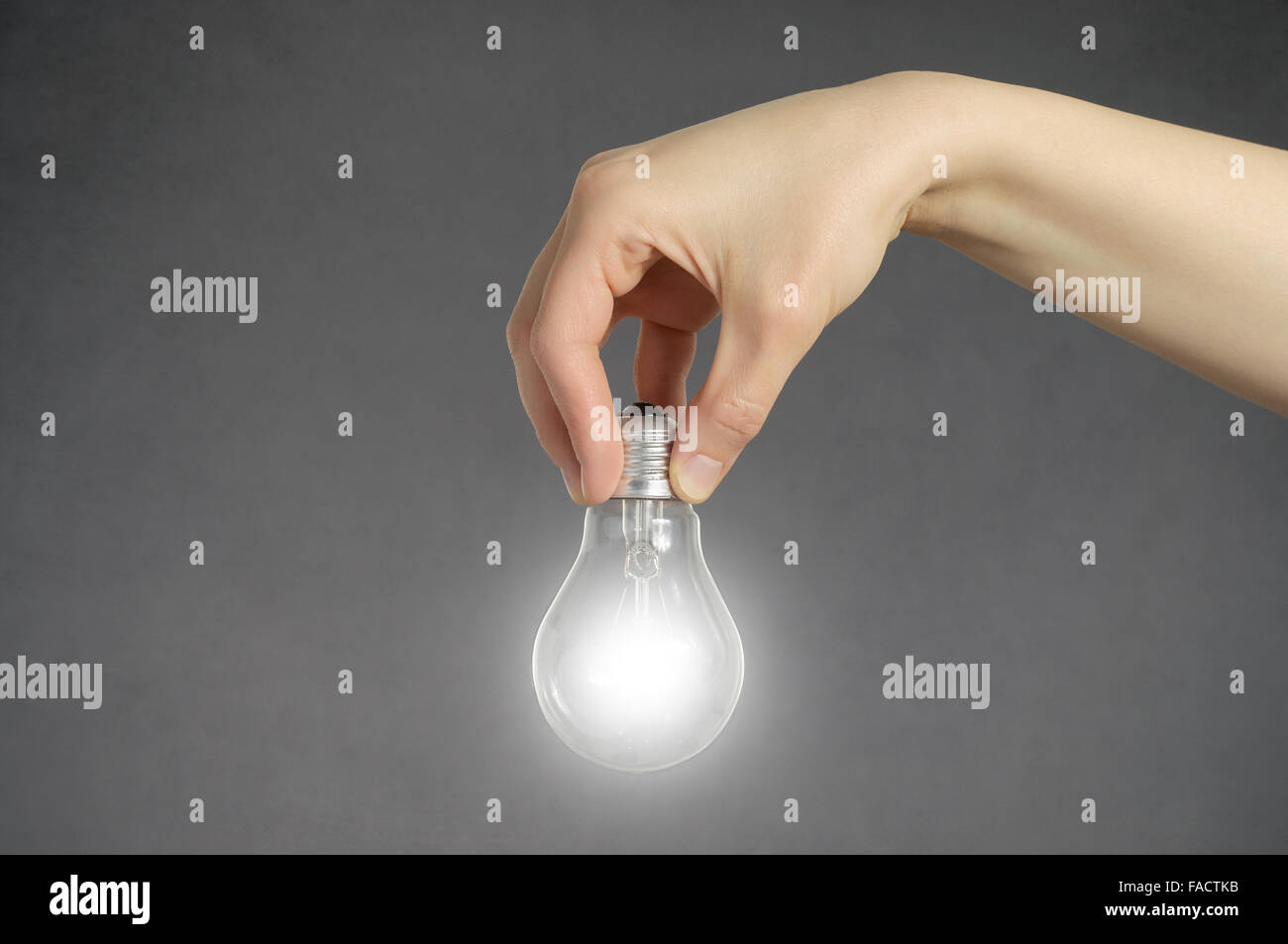 Hand holding lightbulb hi-res stock photography and images - Alamy