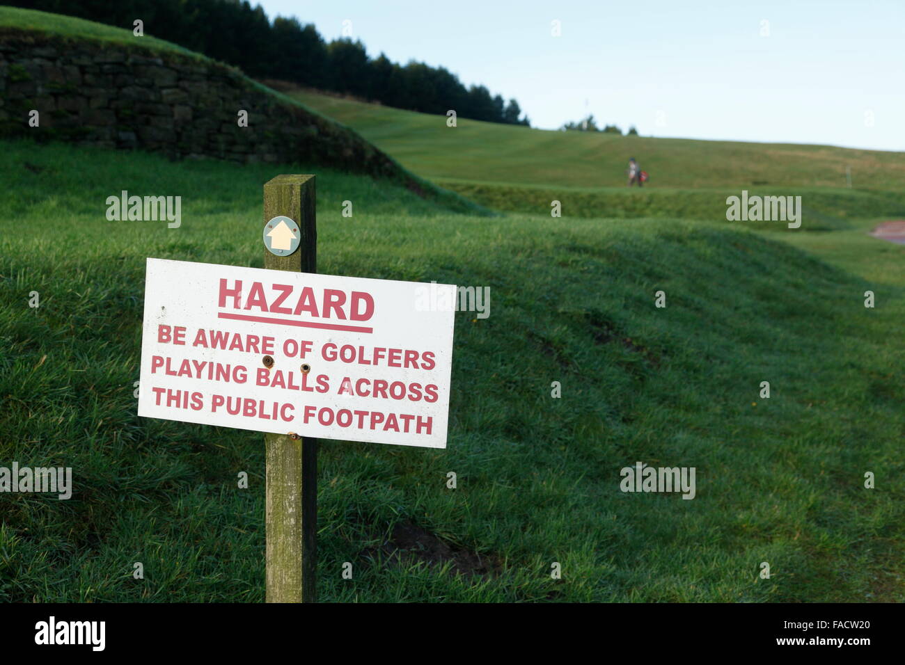 Golf course warning sign hi-res stock photography and images - Alamy