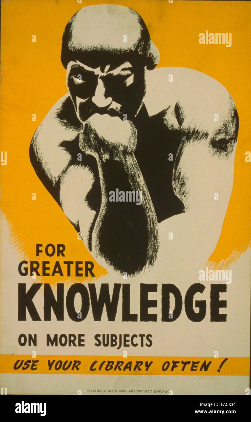Work Projects Administration (WPA) poster for reading and libraries ...