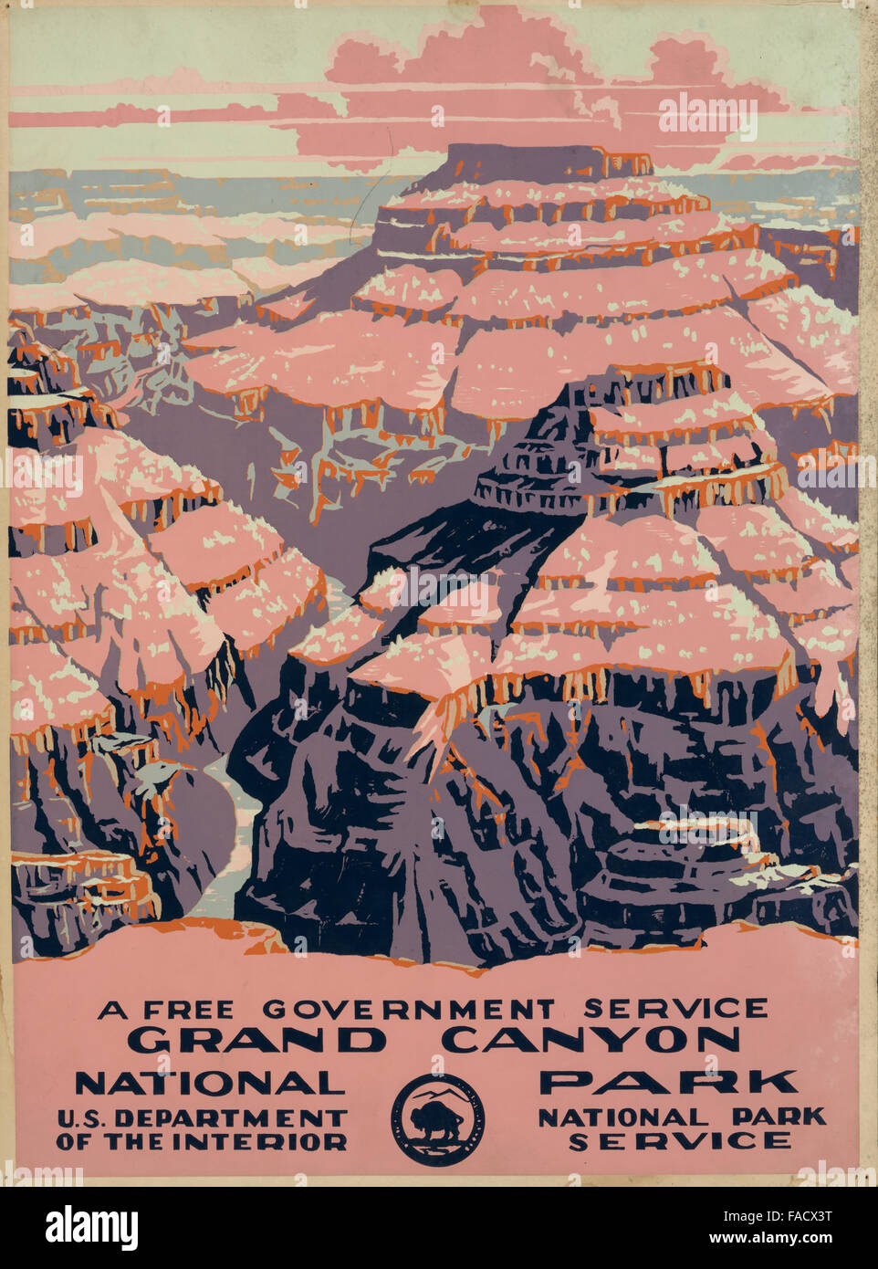 Work Projects Administration (WPA) poster for the National Park Service ...
