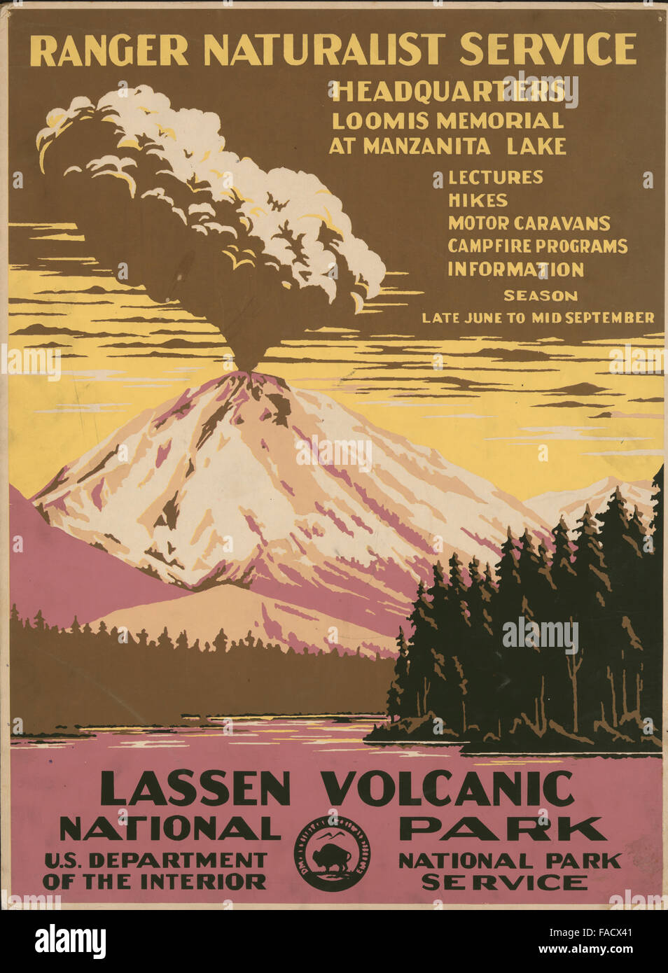 Work Projects Administration (WPA) poster for the National Park Service ...
