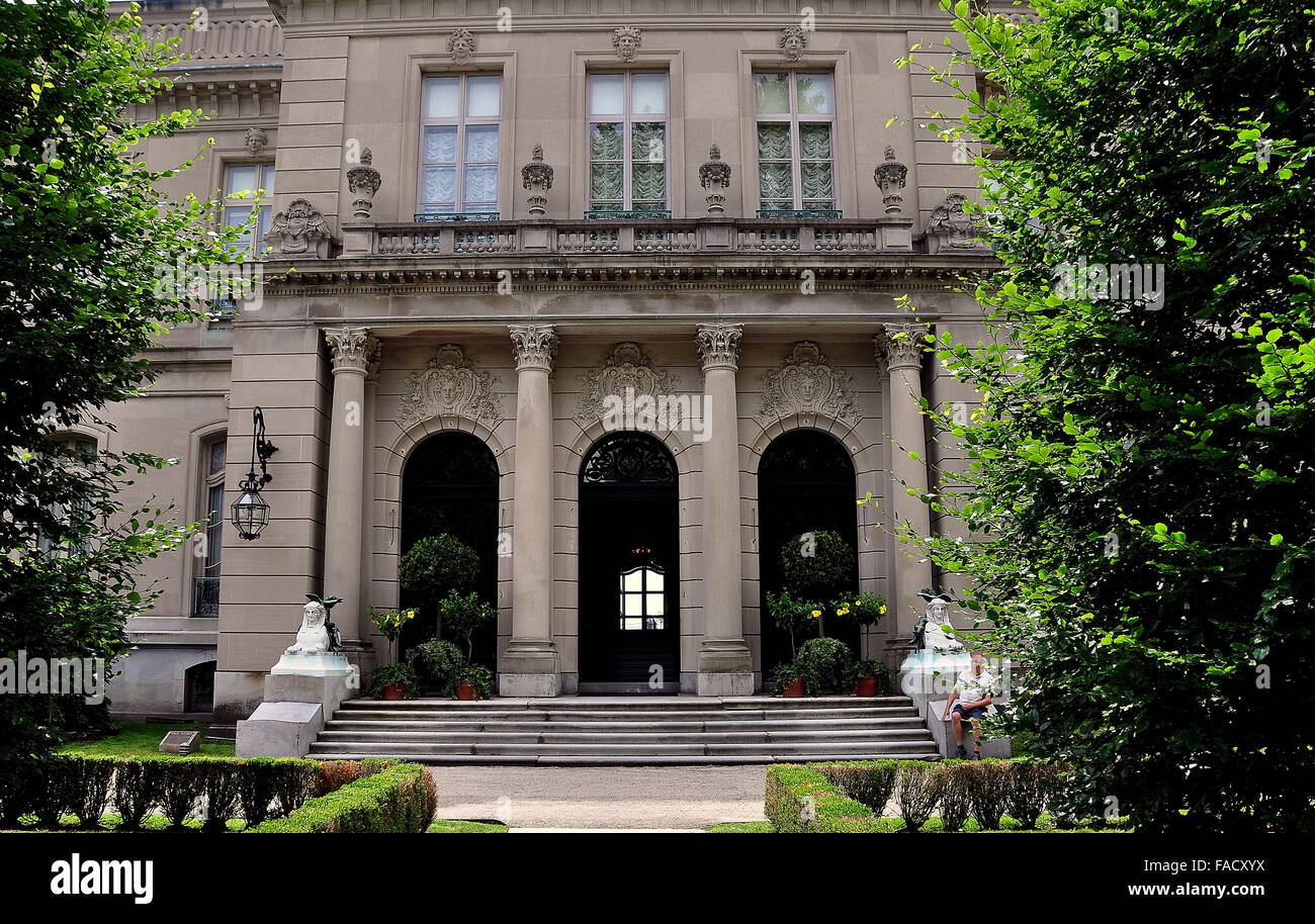 Newport, Rhode Island: The Elms, built in 1901 as a summer mansion for ...