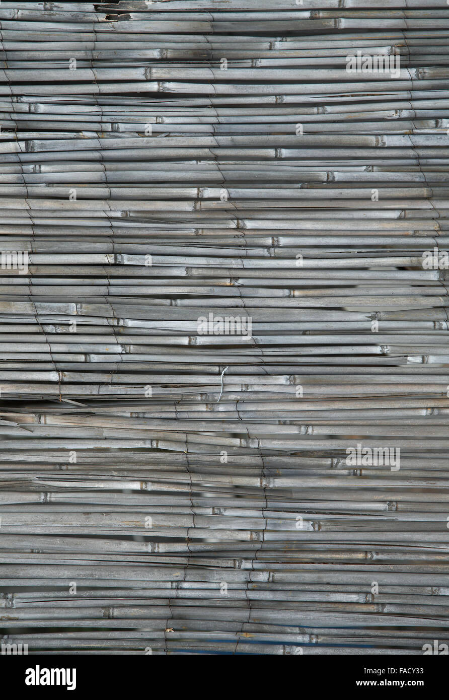 Bamboo screen of grey color Stock Photo - Alamy
