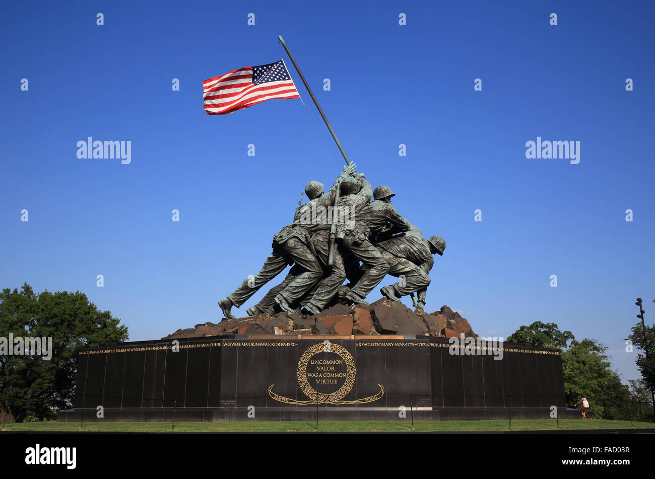 The moving Iwo Jima Statue (Marine Corps Memorial) in Arlington ...