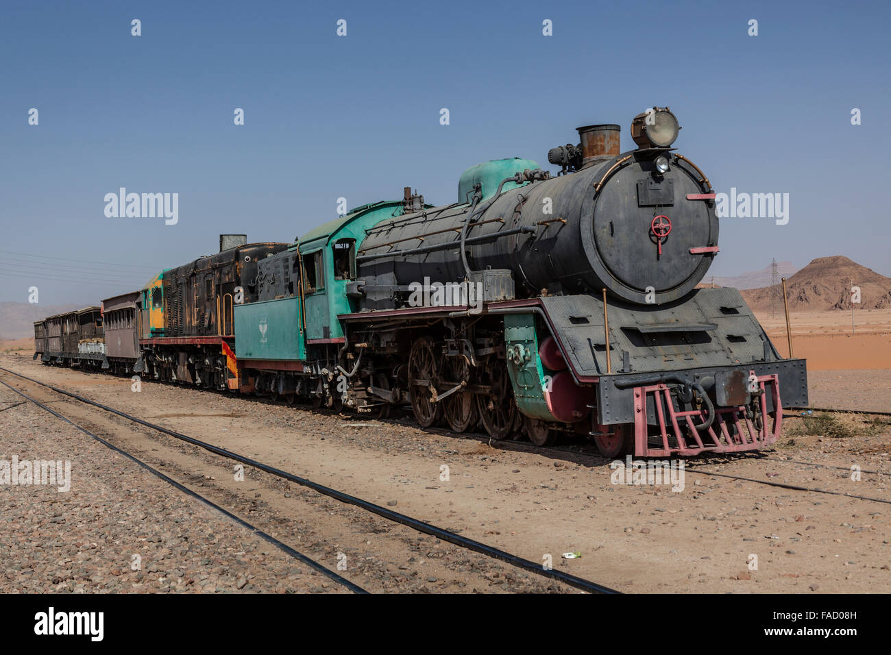 Al-Hijaz train, Wadi Rum, Jordan Stock Photo - Alamy