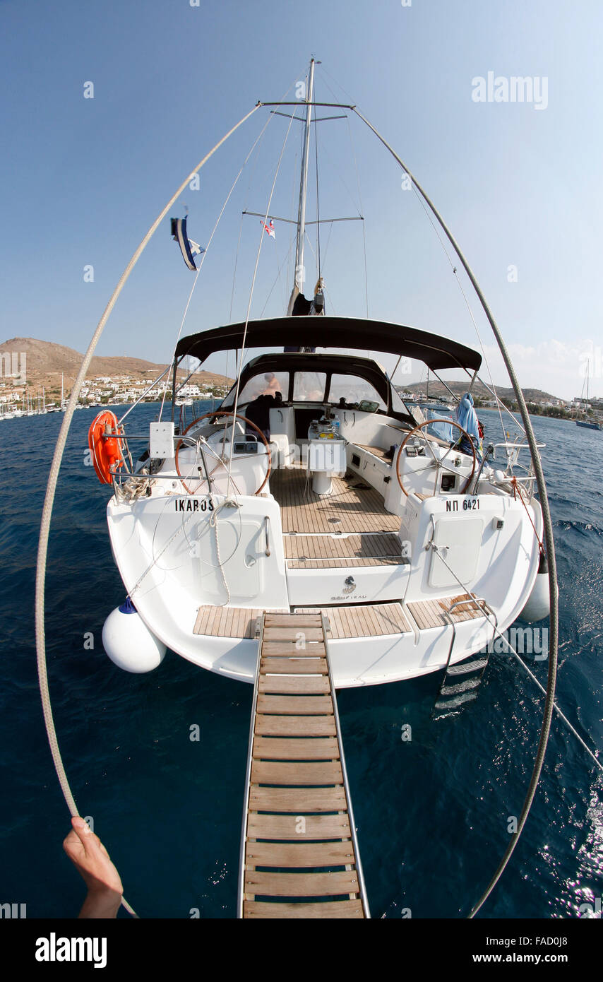 Yacht at an angle hi-res stock photography and images - Alamy