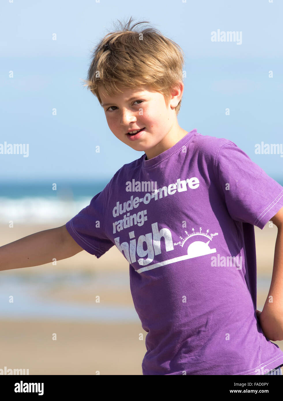 Beautiful young boy at the beach hi-res stock photography and images ...